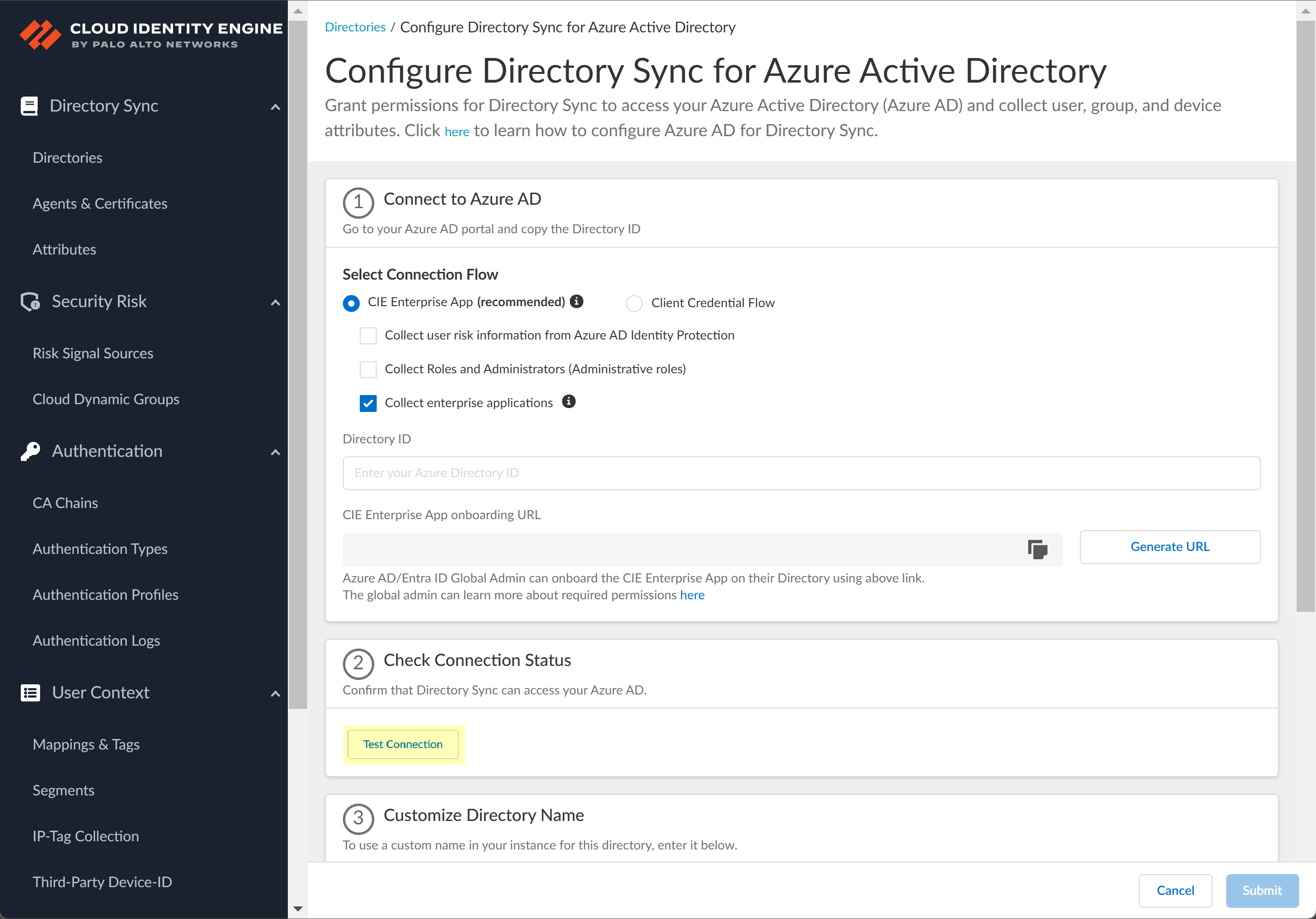 Configure Azure Using The Cie Enterprise App
