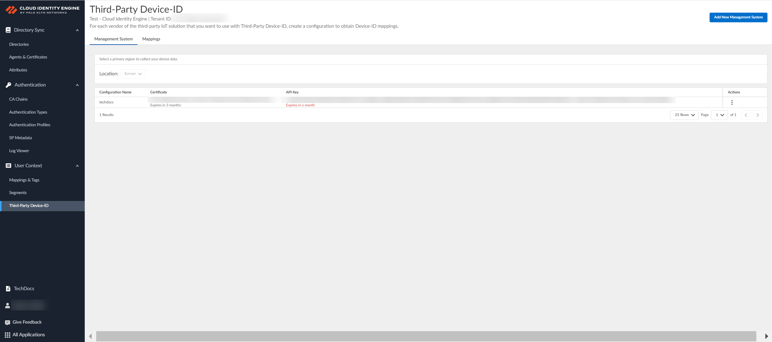 Configure Third-Party Device-ID