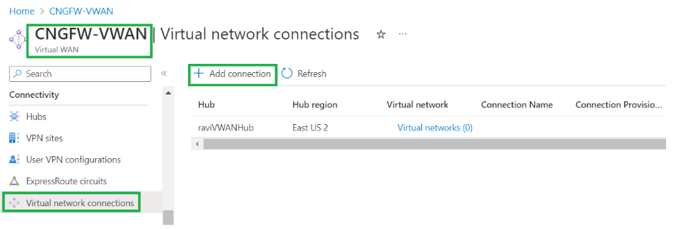 Sample Configuration For Post Vwan Deployment
