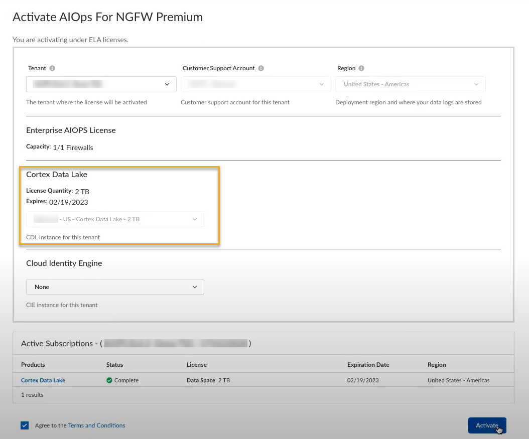 Enterprise License Agreement Add-on Activation