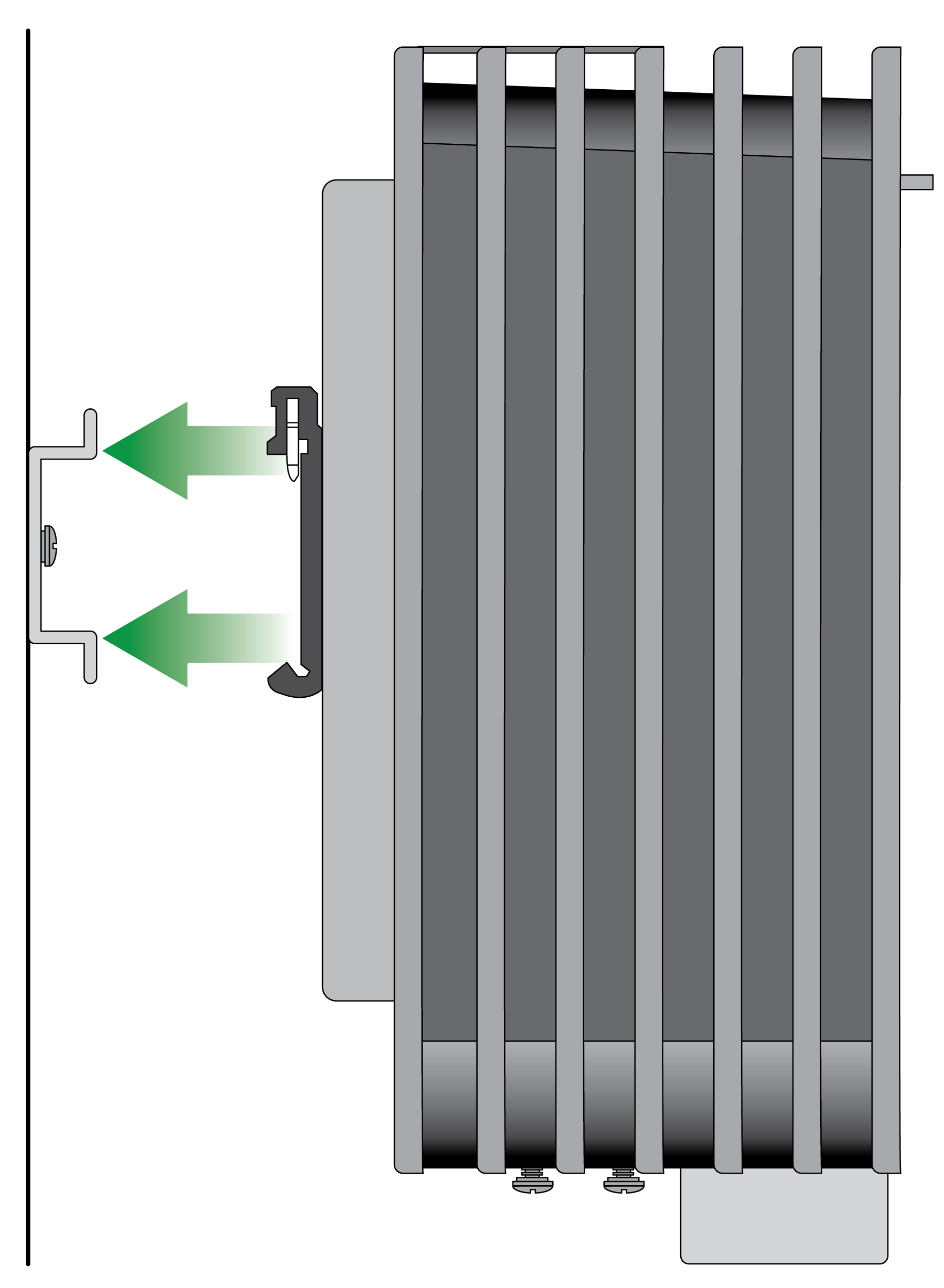 Install the PA-400R Series Firewall on a DIN Rail