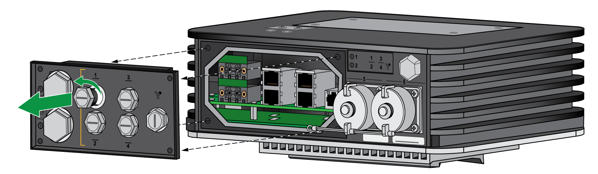 Connect Ethernet Cables to the PA-400R Series Firewall