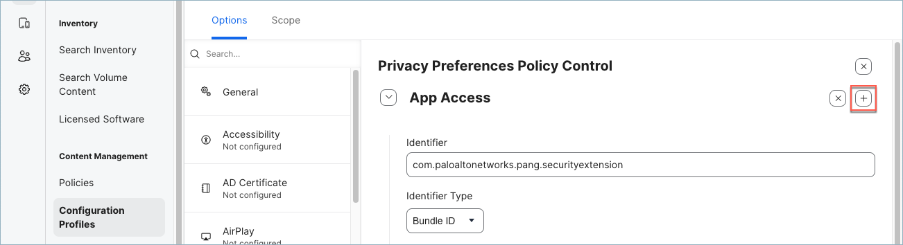 Create a Configuration Profile for the Prisma Access Agent