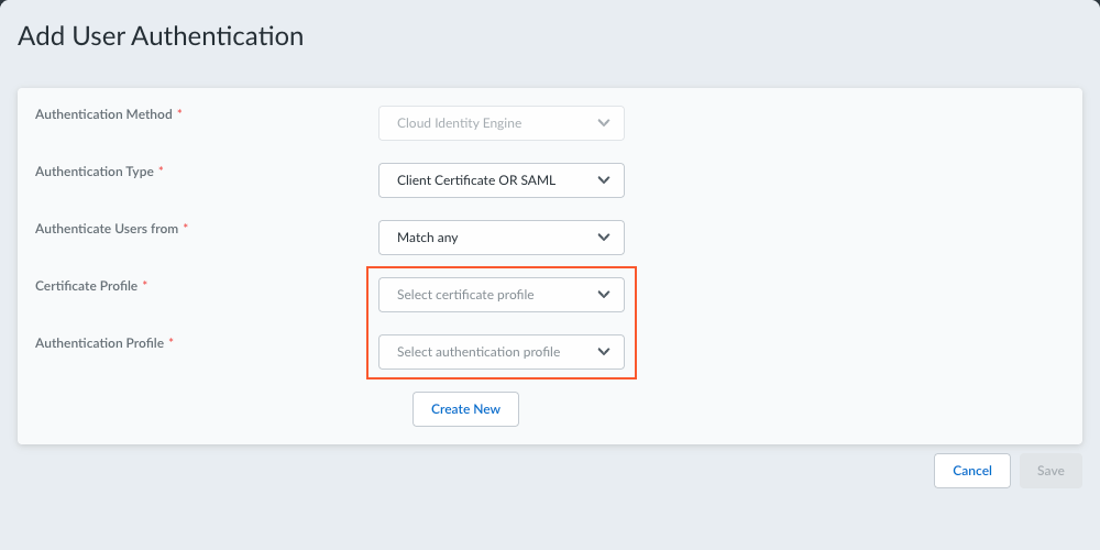 Set Up Saml User Authentication With Cie Prisma Access Deployment