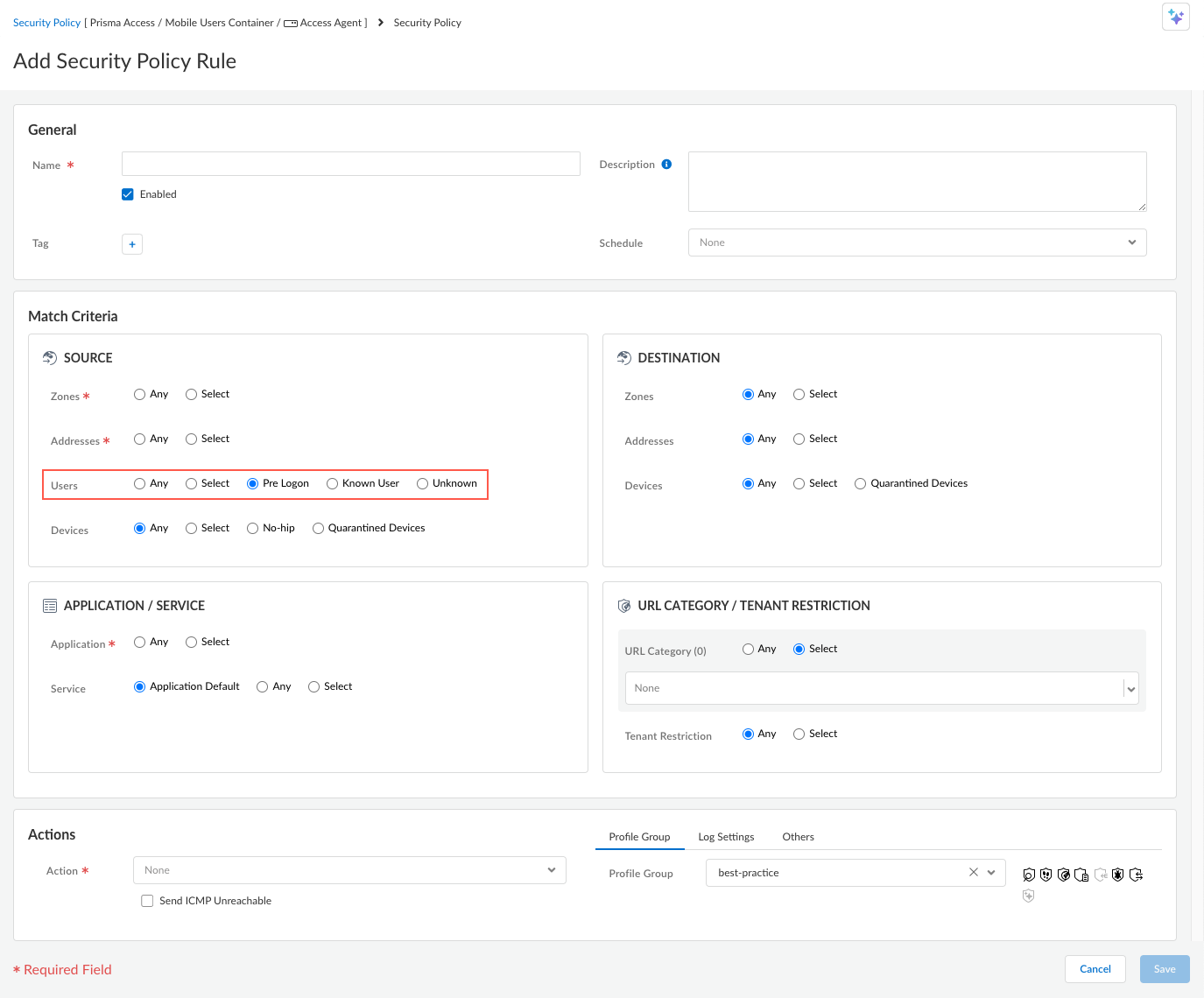 Set Up Pre Logon For Prisma Access Agent