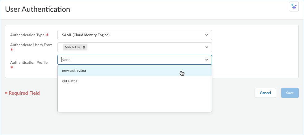 Set Up Saml User Authentication With Cie Prisma Access Deployment