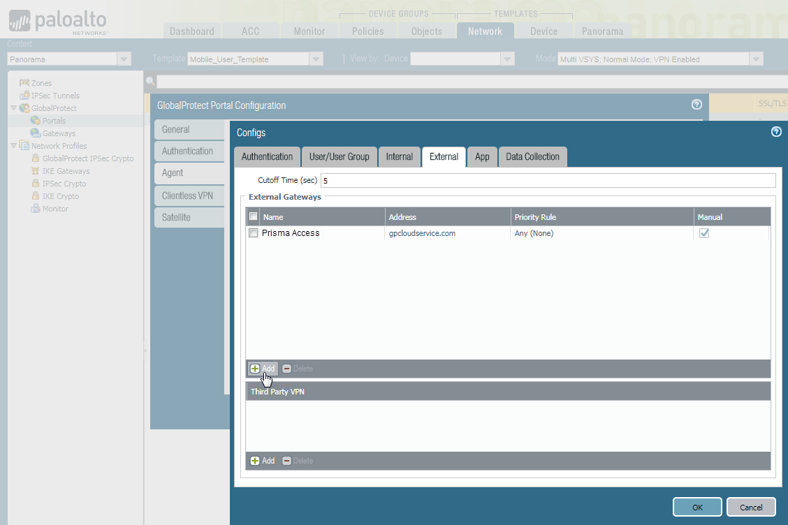 Integrate Prisma Access With On Premises Gateways