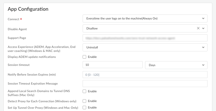 Configure Prisma Access Agent App Settings For Dynamic Privilege Access